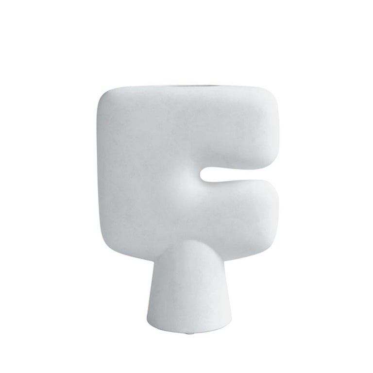White C Shape Design Large Sized Danish Design Vase, China ...
