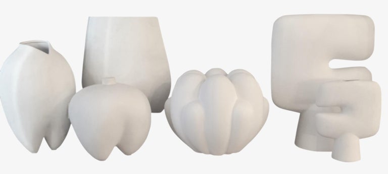 White C Shape Design Large Sized Danish Design Vase, China ...