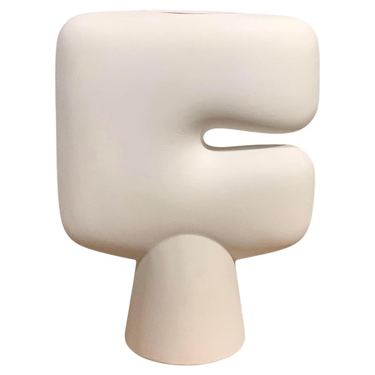 White C Shape Design Large Sized Danish Design Vase, China ...