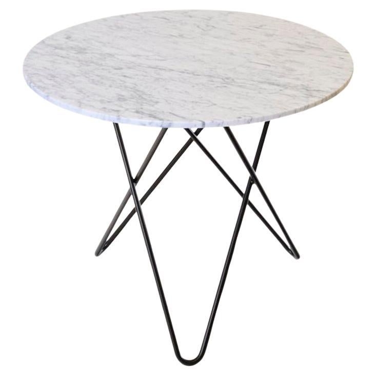 Vitra Plate Dining Table in Carrara Marble and White Base by Jasper ...