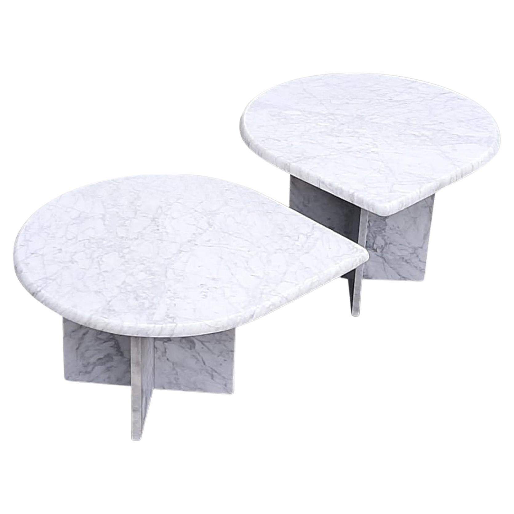 Sculptural travertine teardrop coffee table Germany 1970s For Sale at ...