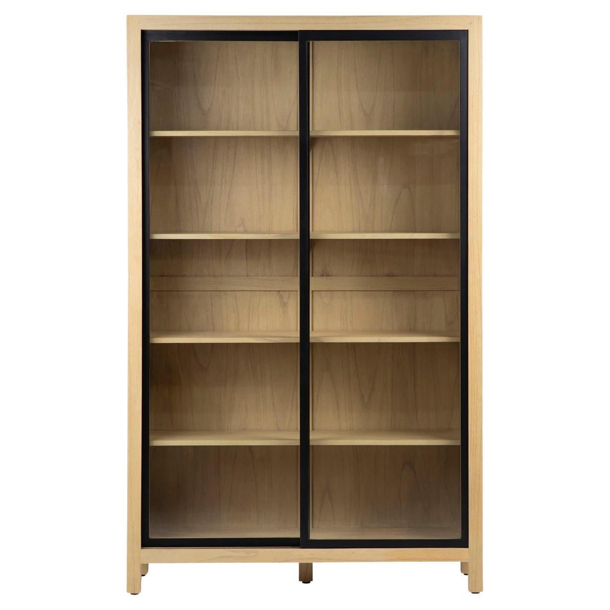 White Cedar and Iron Display Cabinet For Sale at 1stDibs