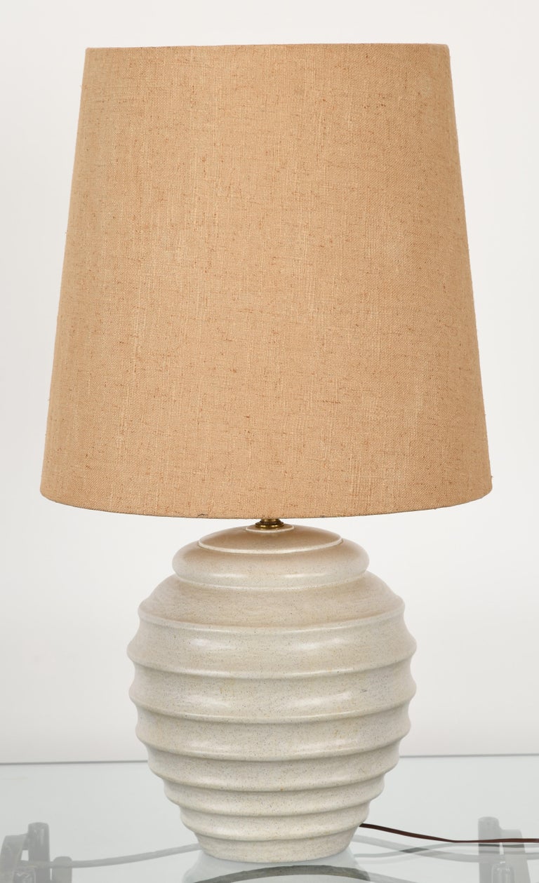 White Ceramic Beehive Lamp after Tyndale, 1960s at 1stDibs | tyndale lamp