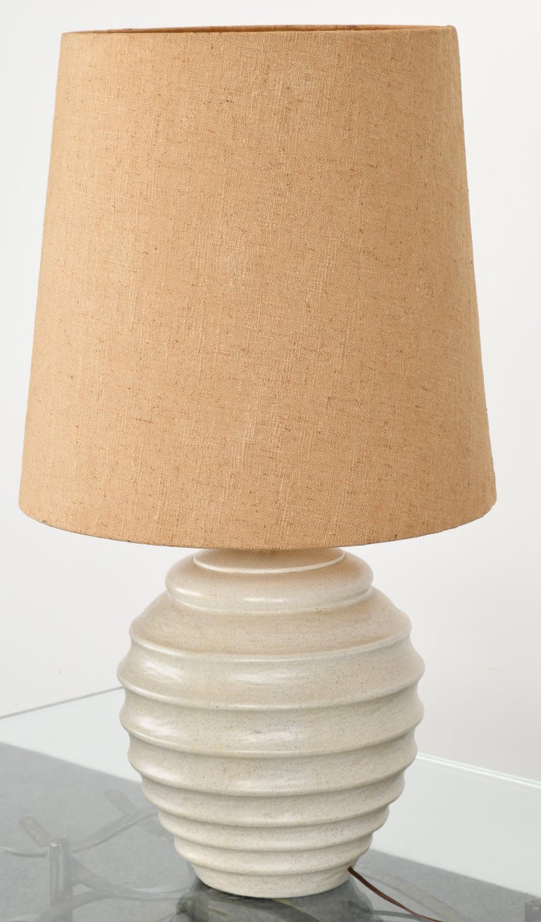 White Ceramic Beehive Lamp after Tyndale, 1960s at 1stDibs | tyndale lamp