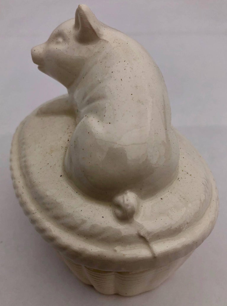 White Ceramic Pig Covered Box, Japan, 1980s in It's Original Box For ...