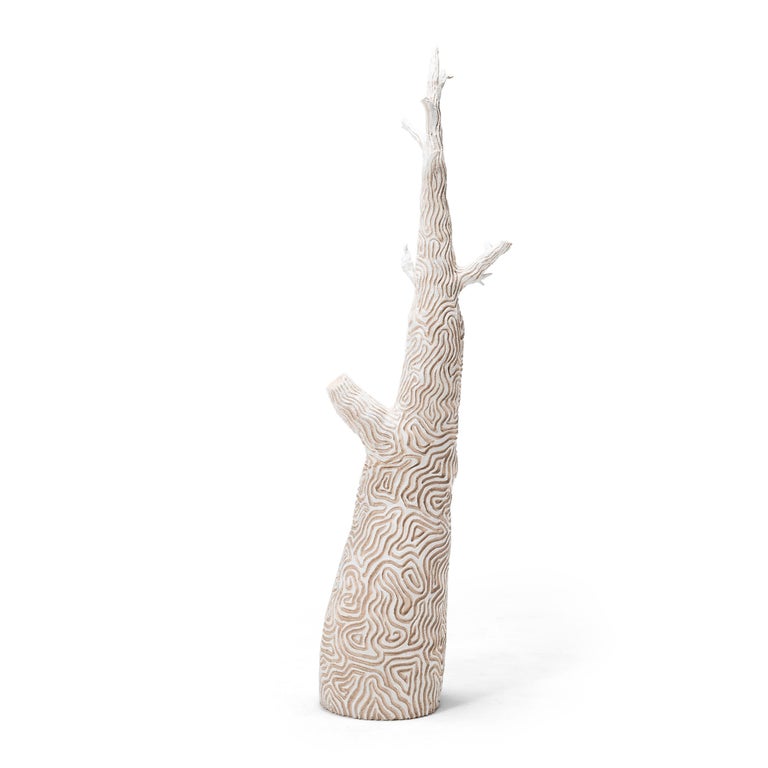 White Ceramic Tree Sculpture at 1stDibs