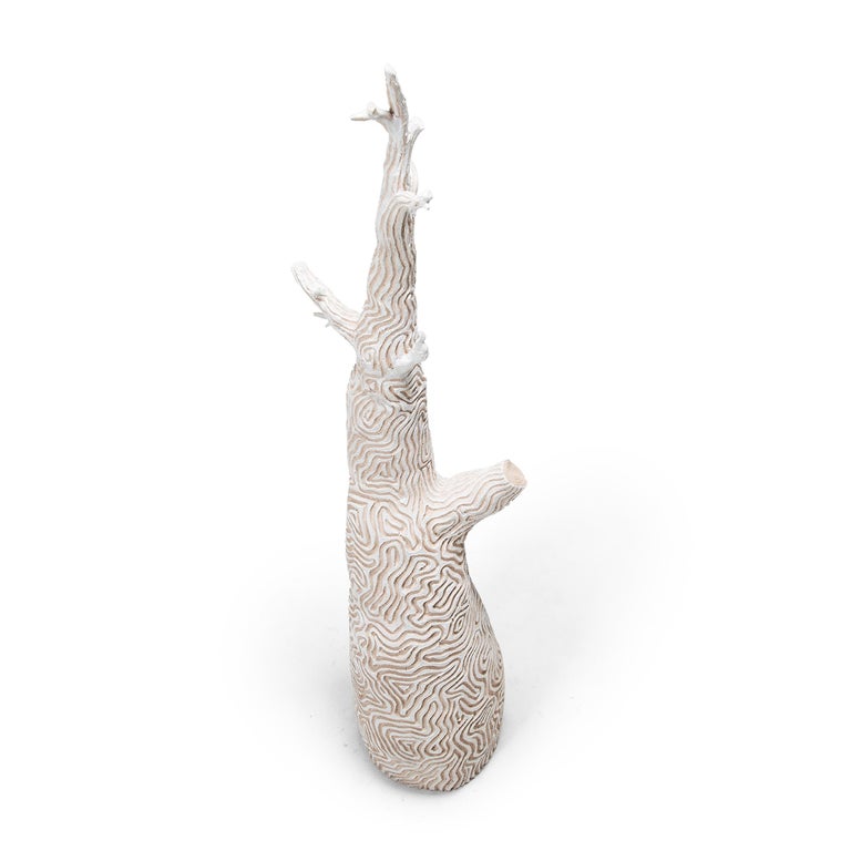 White Ceramic Tree Sculpture at 1stDibs