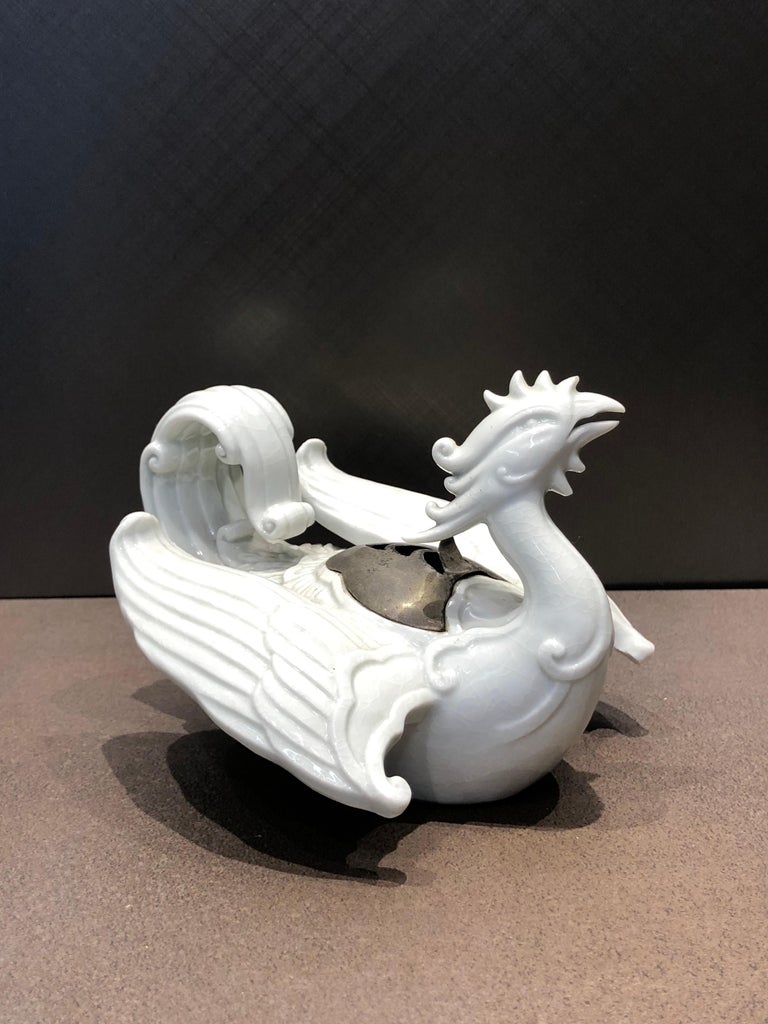 White China Fenix Figured Incense Burner, Edo Period For Sale at 1stDibs
