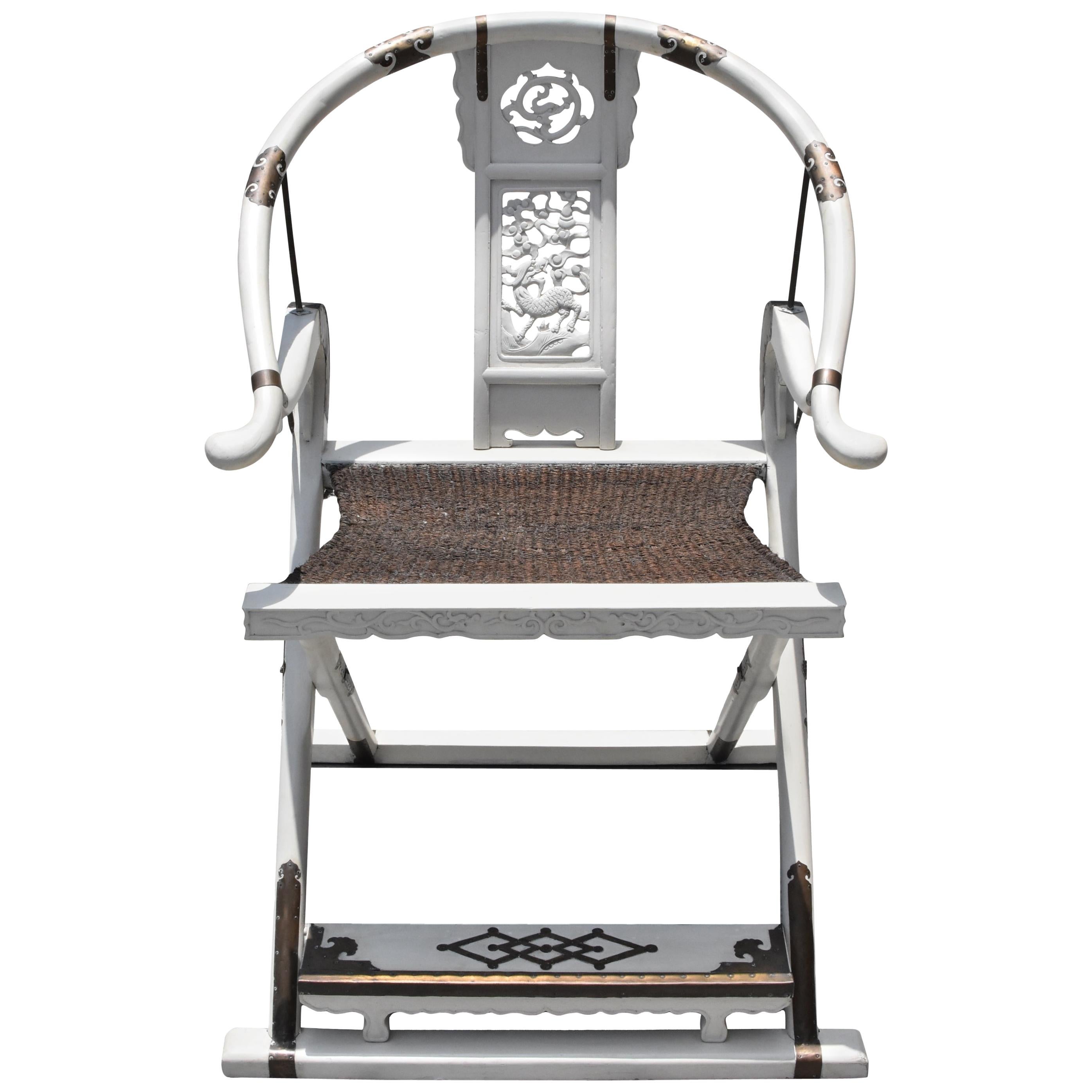 Chinese Horseshoe Armchair at 1stDibs