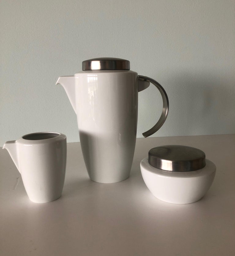 White Coffee Set by Thomas for Rosenthal "Loft" Collection For Sale at ...