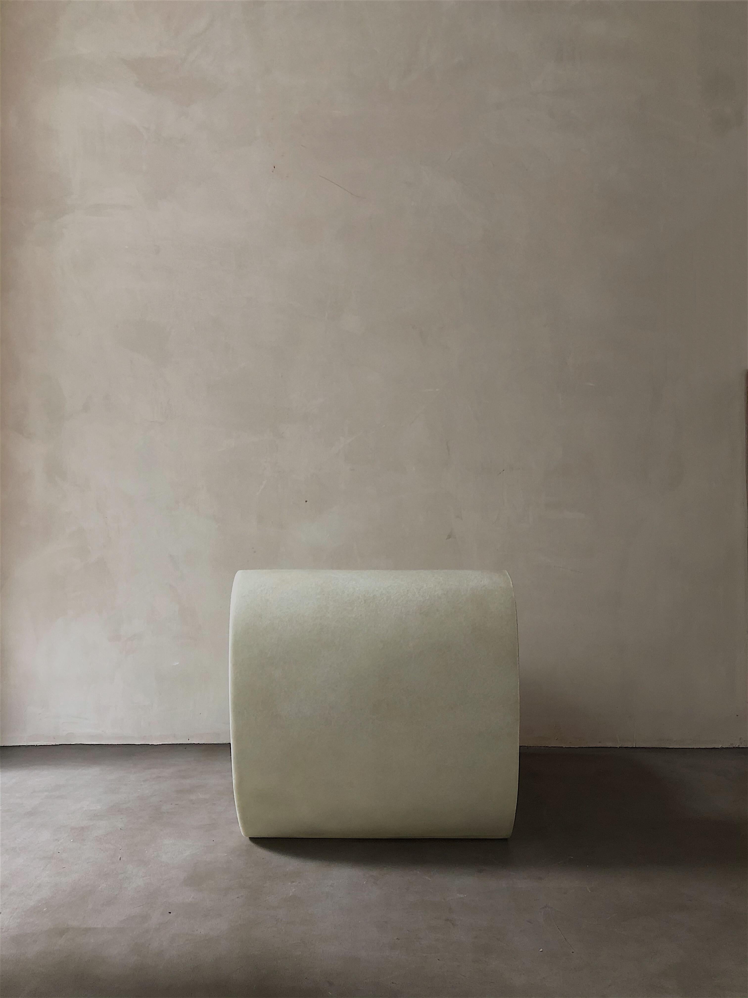 White Curl Up Lounge Chair by Karstudio For Sale at 1stDibs