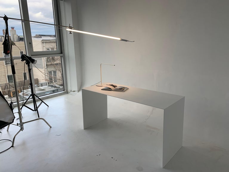 White Aluminum Desk by Lenka Ilic For Sale at 1stDibs