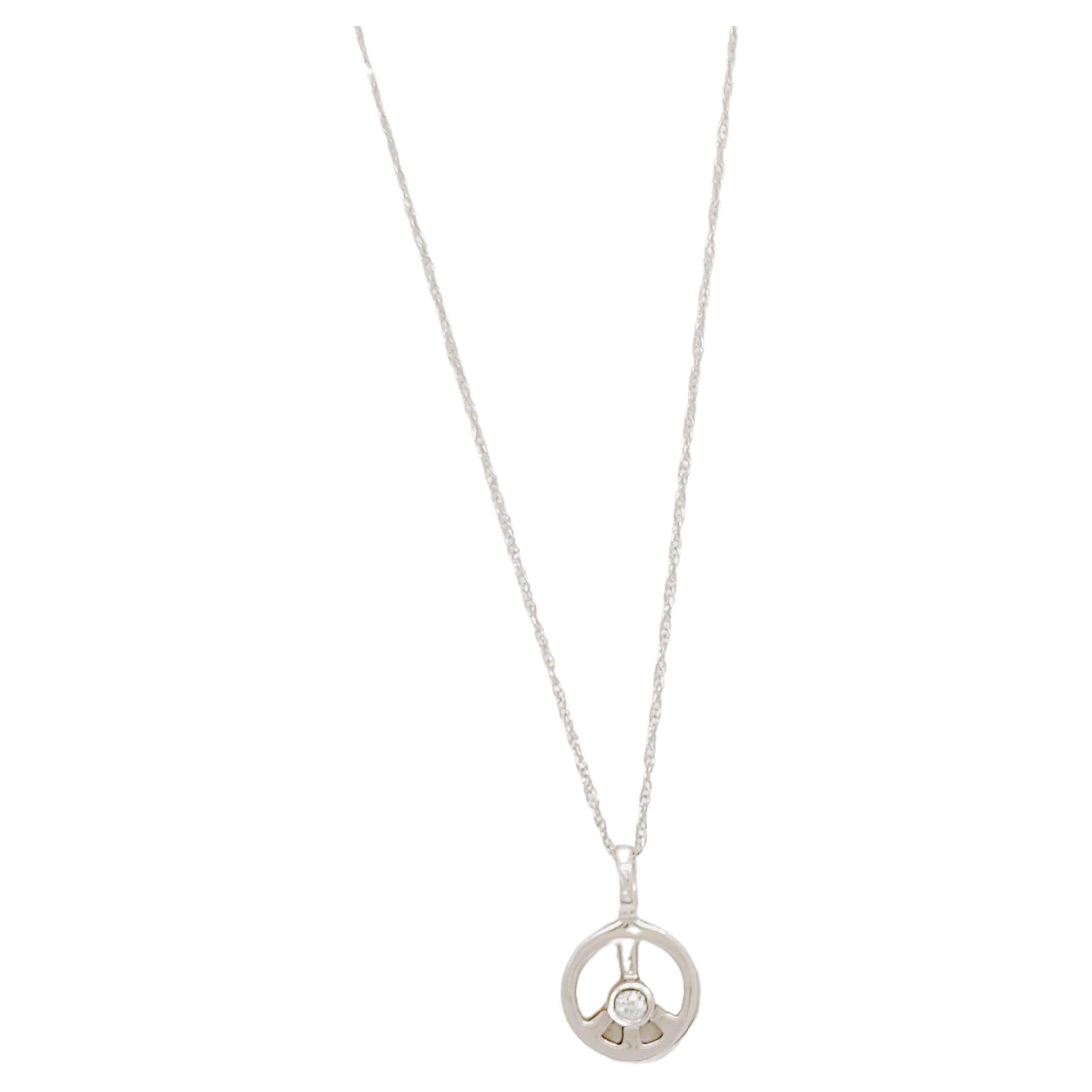 Gold Peace/Unity Necklace at 1stDibs | unity in jewelry