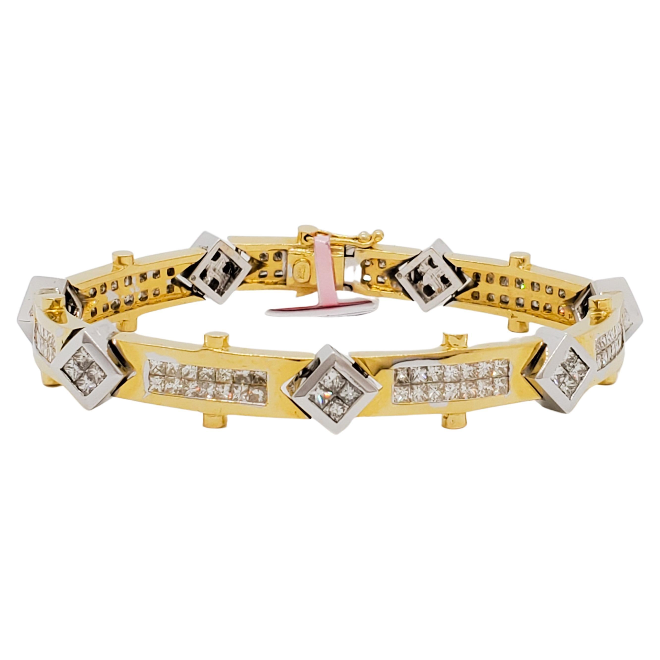 Buccellati 18K Two-Tone Gold Diamond Bracelet at 1stDibs | buccellati ...