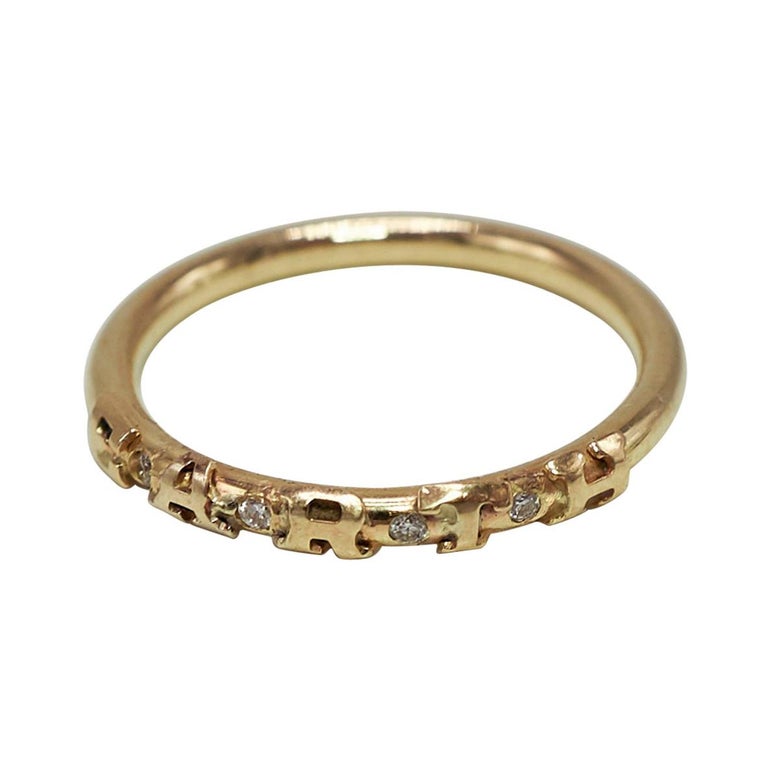 White Diamond Ring Earth Amazon Rainforest Gold J Dauphin For Sale at ...