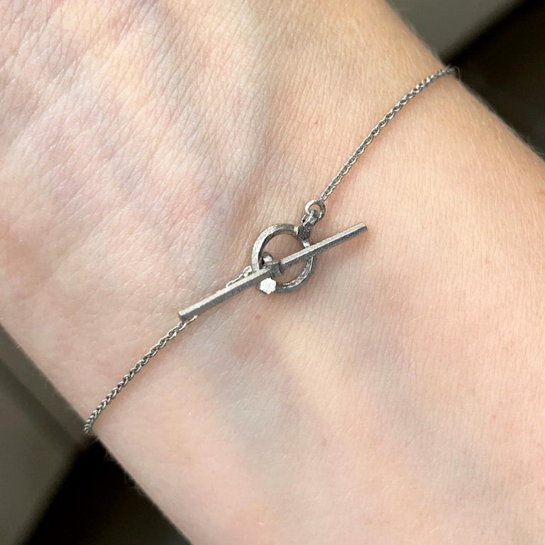 White Diamond White Gold Reflective Hex Bracelet, Jo Hayes Ward For ...