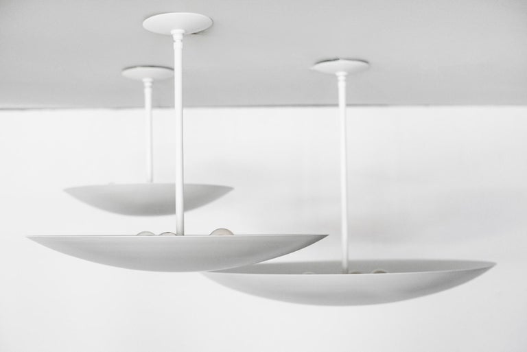 White Dome Ceiling Pendant For Sale at 1stDibs