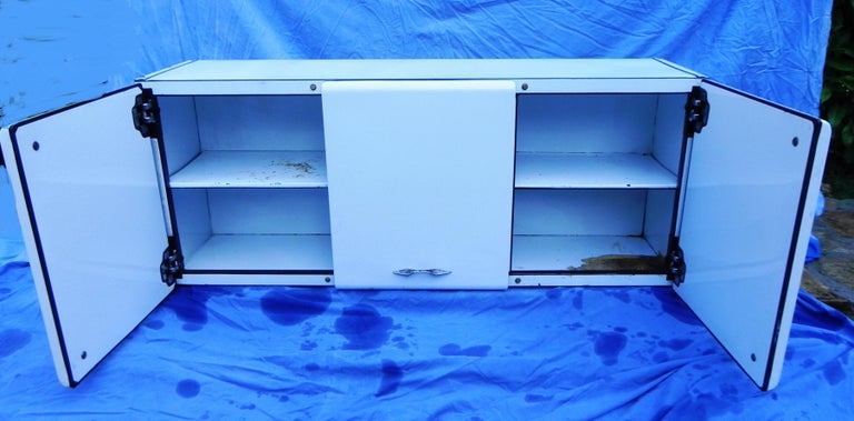 White Enameled Sheet Metal Hanging Sideboard by Soal, 1950s For Sale at ...