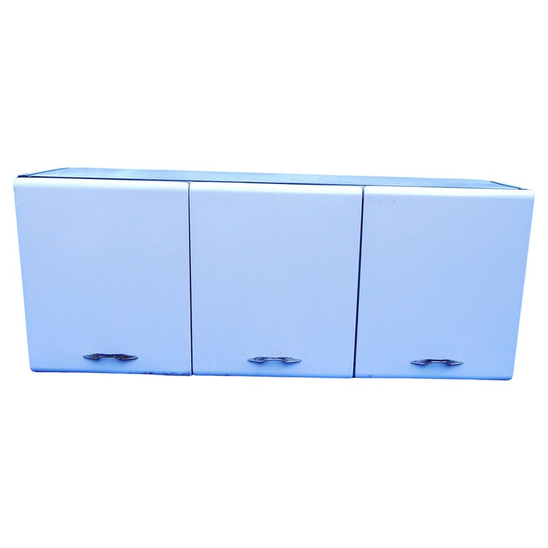 White Enameled Sheet Metal Hanging Sideboard by Soal, 1950s For Sale at ...