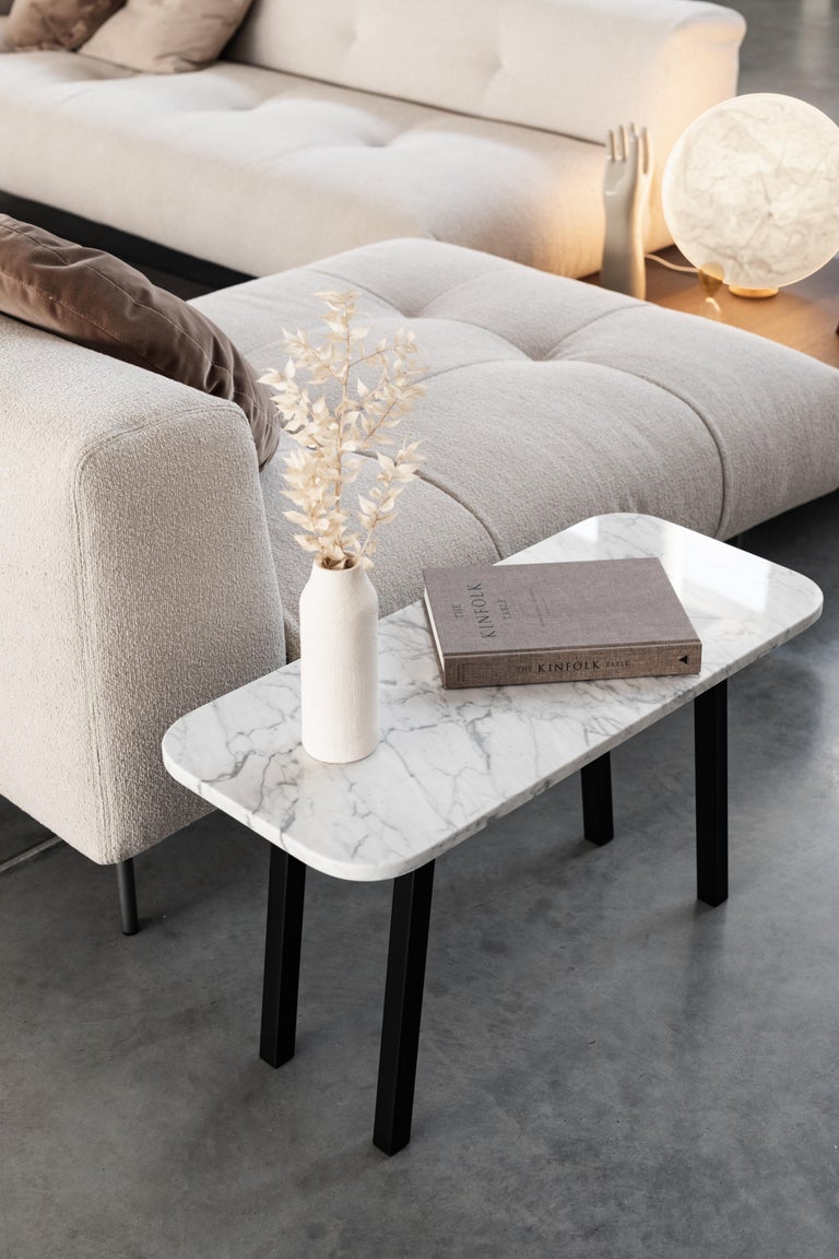 White Form E Side Table by Un’common For Sale at 1stDibs