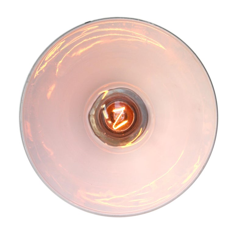 French White Opaline Glass Pendant Lights For Sale at 1stDibs