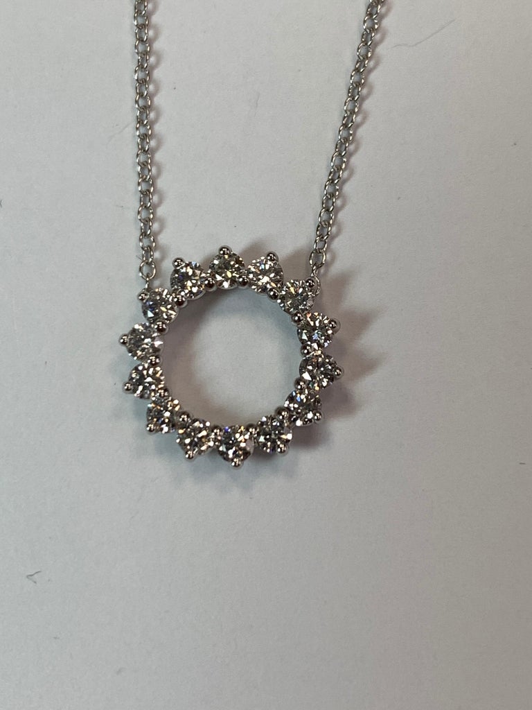White Gold .51 Carat Natural Colorless VS Round Brilliant Diamond ...