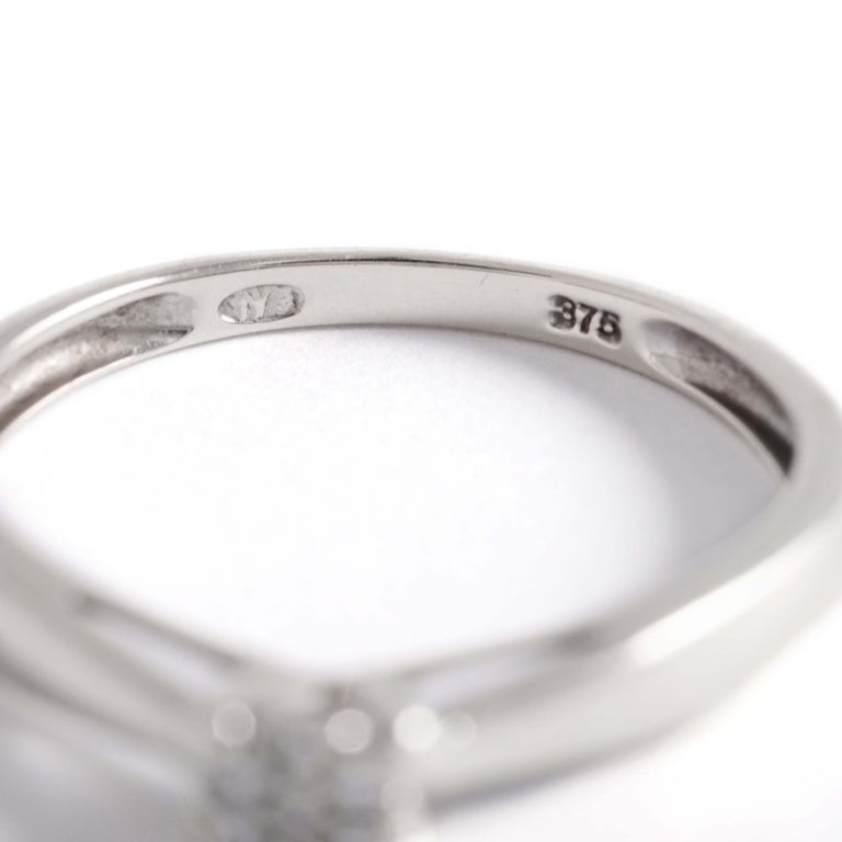 White Gold 9k Ring For Sale at 1stDibs