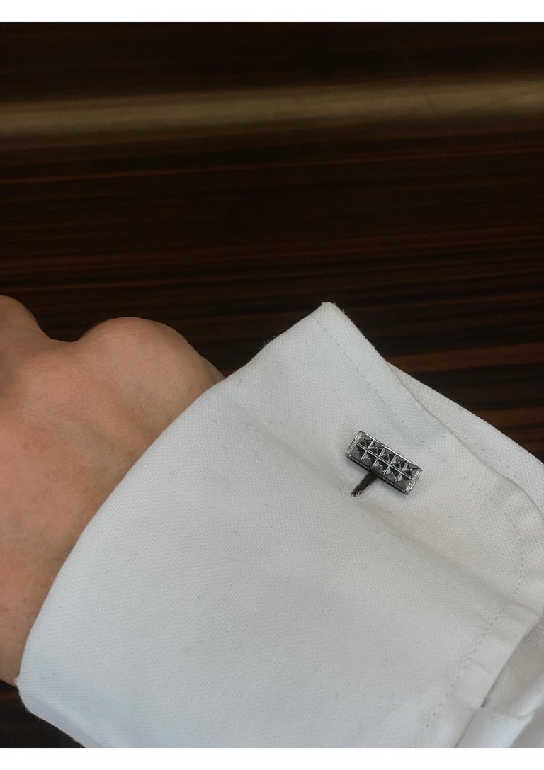 White Gold Cufflinks For Sale at 1stDibs