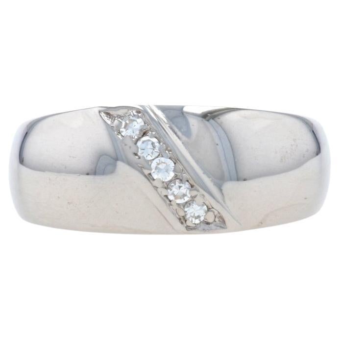 Yellow Gold Diamond I Love You Band - 14k Single Cut .15ctw Heart ...