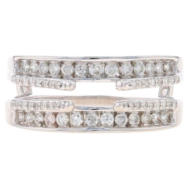 Diamond Ring Jacket, 14K White Gold, Ring Diamond Enhancer Wrap at ...