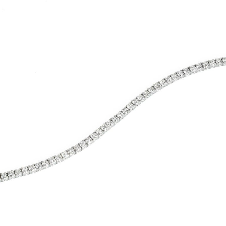 White Gold Diamond Tennis Bracelet 2 03ct Tdw For Sale At 1stdibs