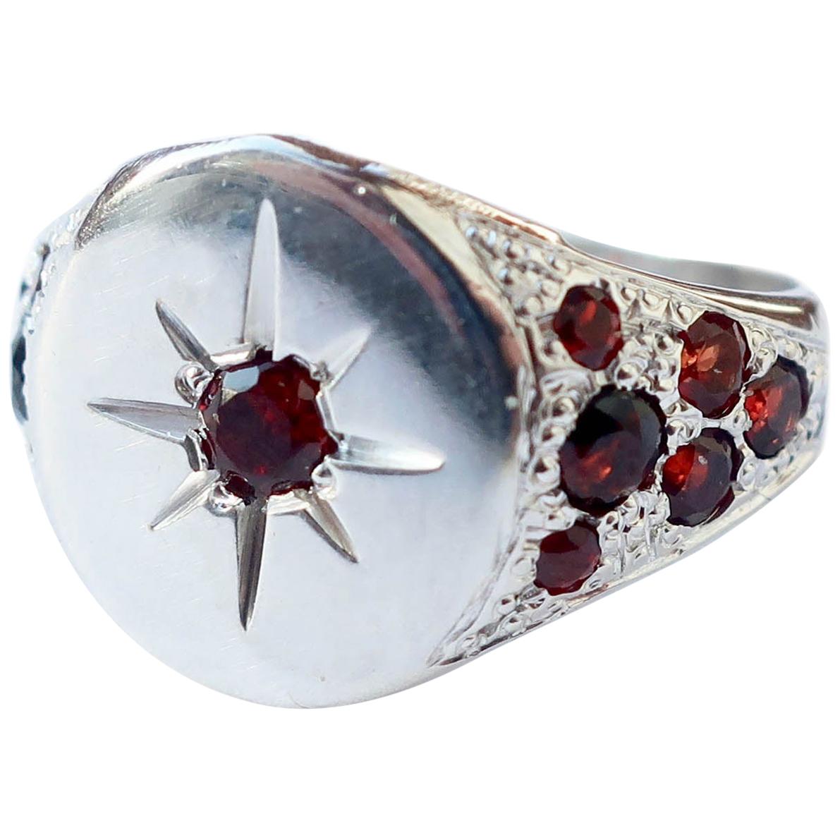Customizable 18 Karat Gold and Diamond Pave Signet Ring For Sale at 1stDibs