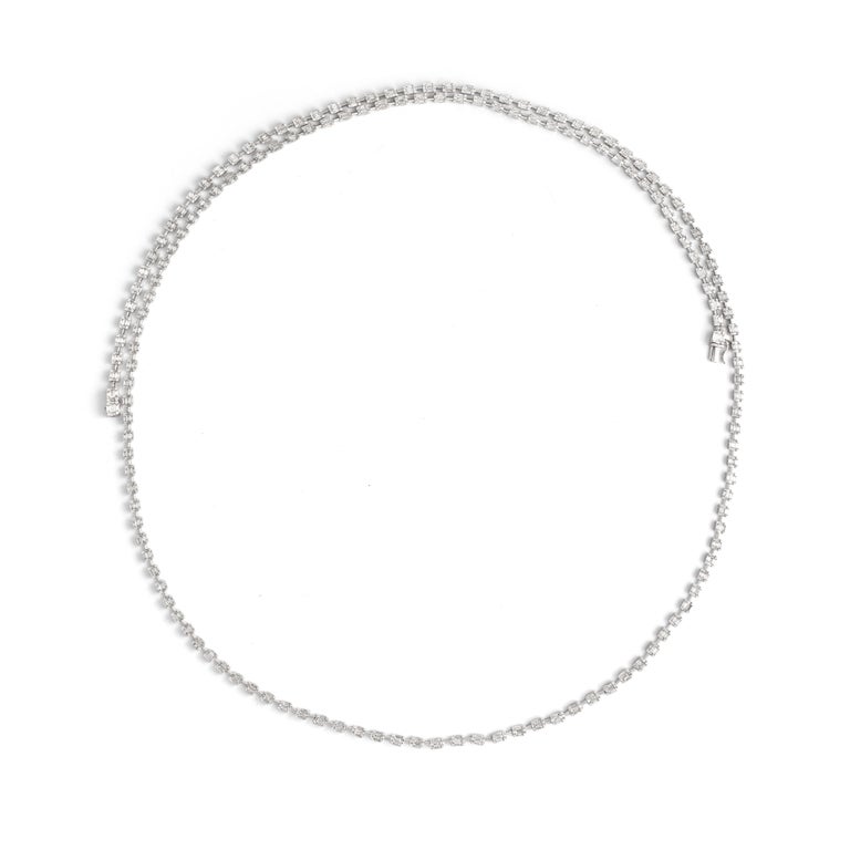 White Gold Necklace with Diamonds For Sale at 1stDibs