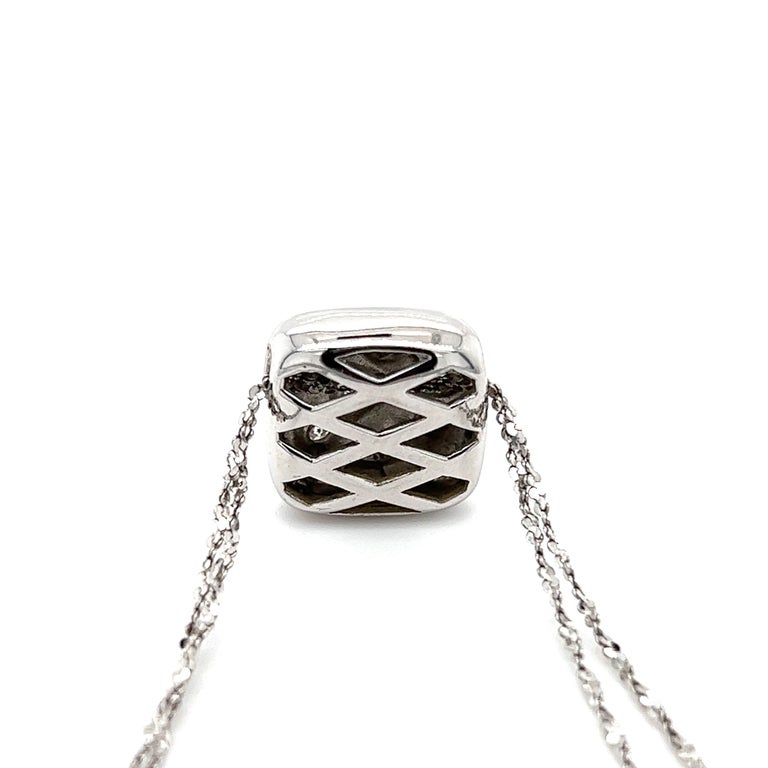 White Gold Pendant with Geometric Shapes For Sale at 1stDibs
