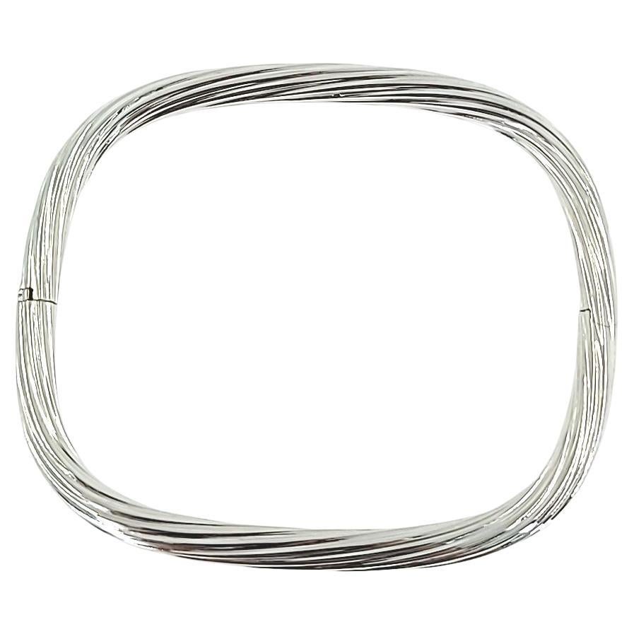 Rose Gold Square Hinged Bangle For Sale at 1stDibs