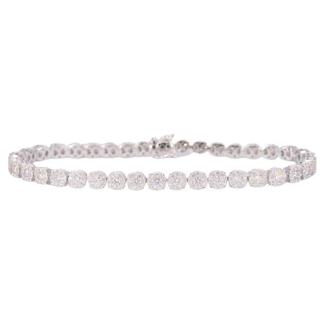 White Gold Tennis Bracelet With 3 00 Carat Diamonds For Sale At 1stdibs