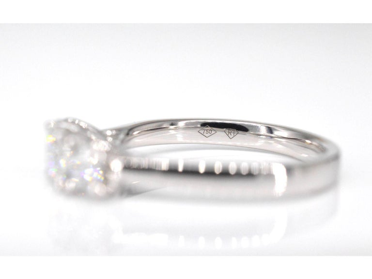 White Gold Trinity Ring with Brilliant Cut Diamonds For Sale at 1stDibs