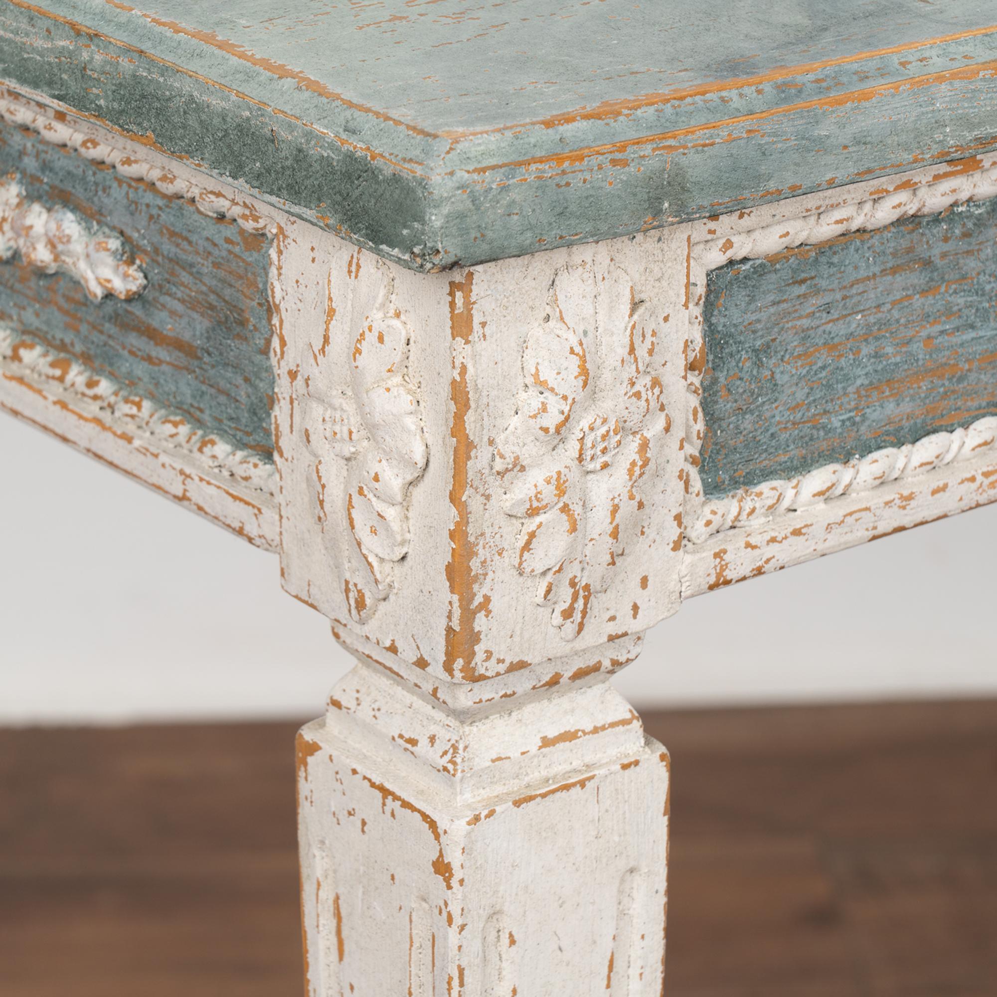 White Gustavian Console Table, Sweden circa 1890 For Sale at 1stDibs
