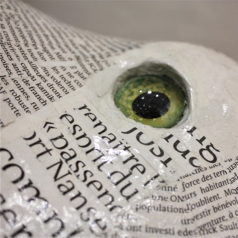 White Hippopotamus Papier-Mâché Trophy at 1stDibs | fictitious white ...