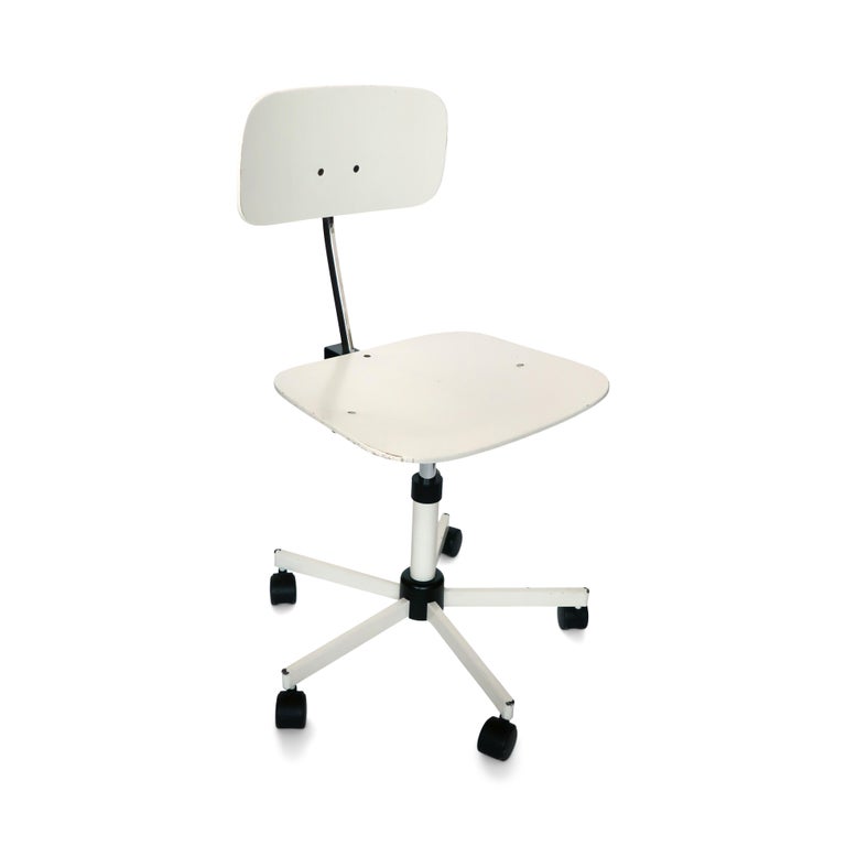 White Kevi Desk Chair at 1stDibs