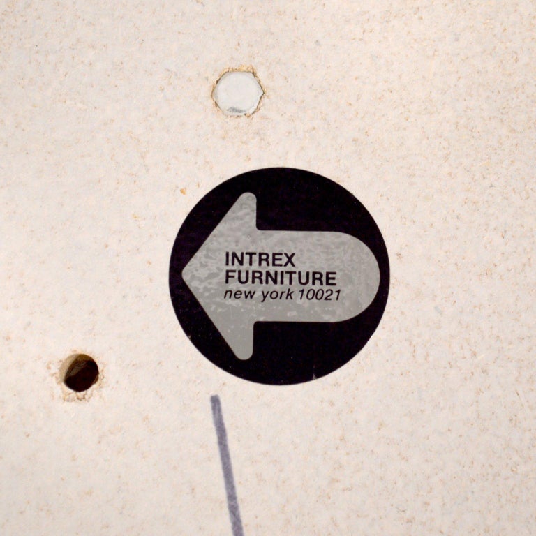 Paul Mayen Tall White Drum Tables for Intrex Habitat at 1stDibs