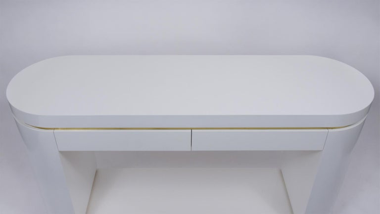 Mid-Century Modern White Lacquered Console For Sale at 1stDibs | race ...