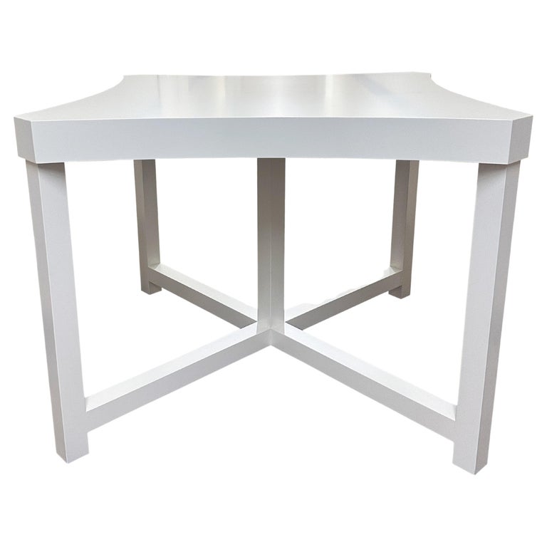 White Lacquered Table by Juan Montoya For Sale at 1stDibs
