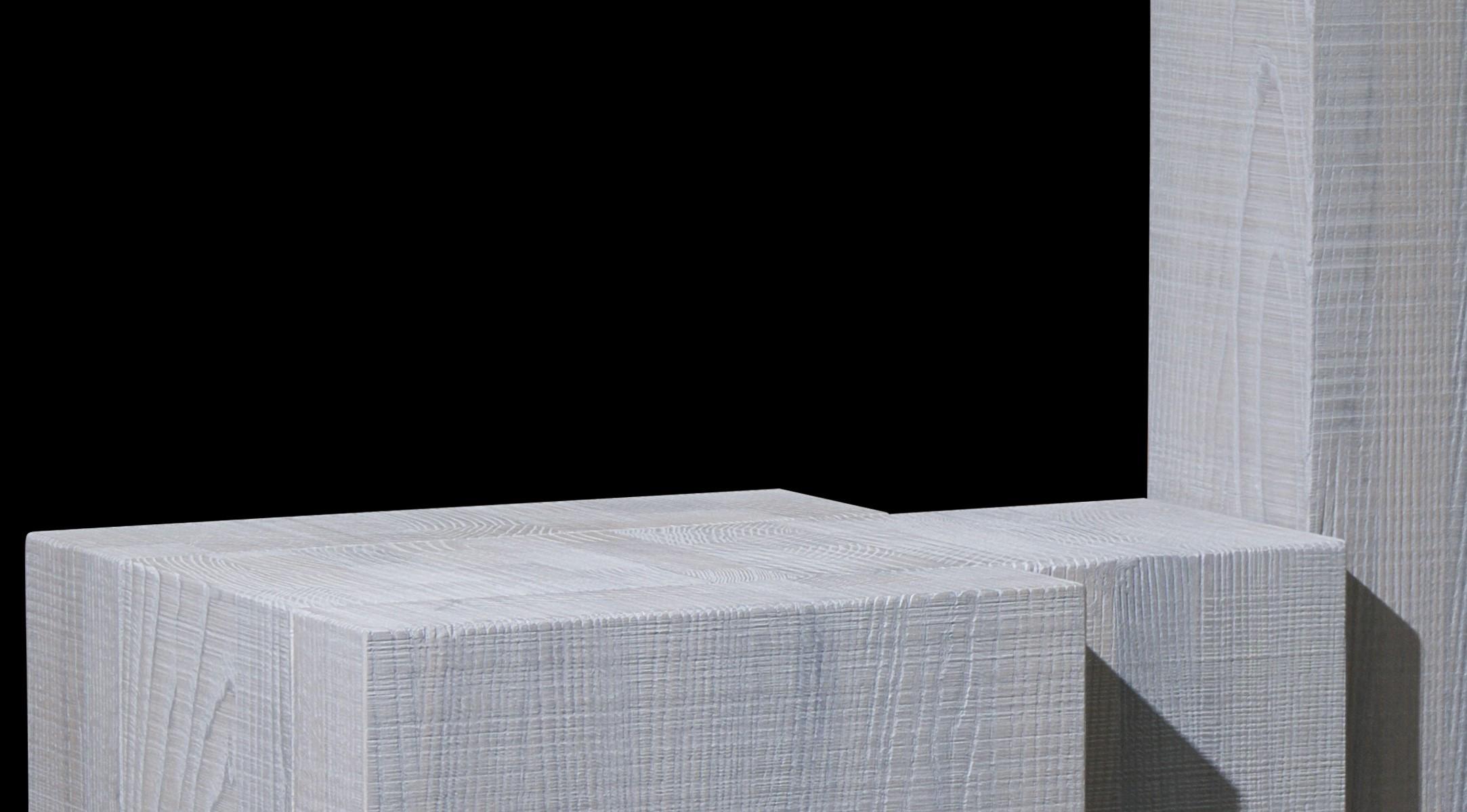 White Layered Ash Wood Stool II by Hyungshin Hwang For Sale at 1stDibs