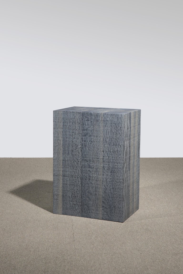 White Layered Oak Wood Stool II by Hyungshin Hwang For Sale at 1stDibs