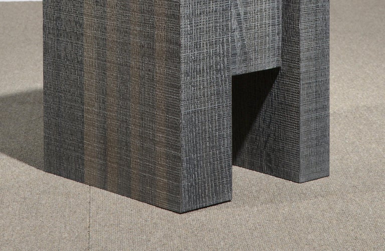 White Layered Oak Wood Stool III by Hyungshin Hwang For Sale at 1stDibs