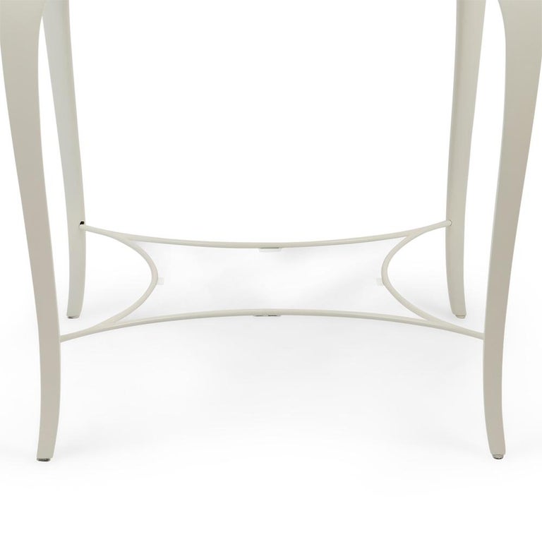 White Leaves Side Table at 1stDibs