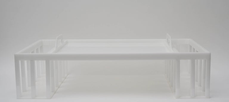 White Lucite Breakfast Tray at 1stDibs | white breakfast tray, modern ...