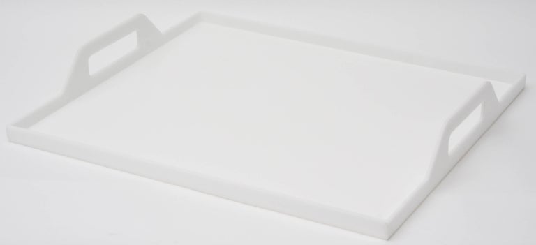 White Lucite Breakfast Tray at 1stDibs | white breakfast tray, modern ...