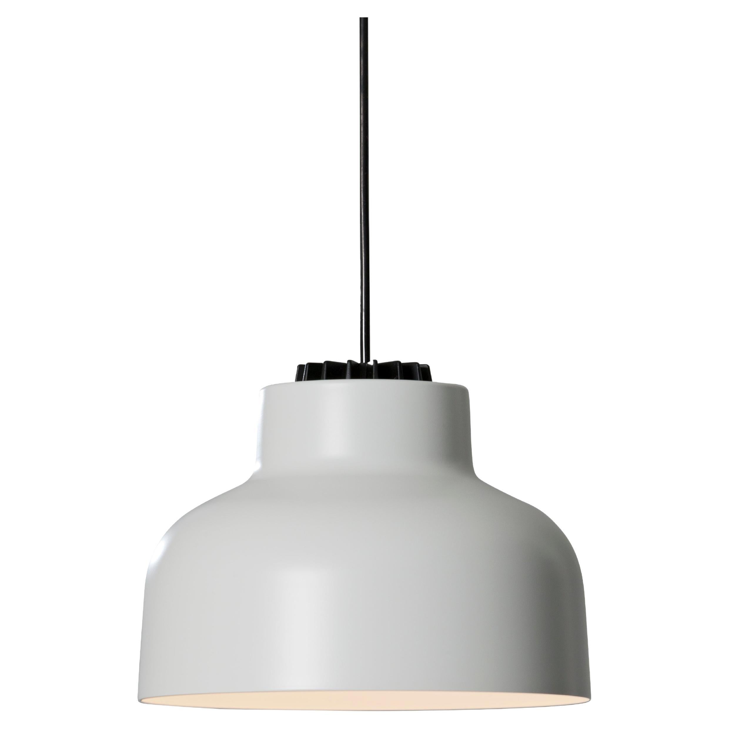 Set of Three White Pending Lamps by Miguel Mila for Tramo in Plastic ...